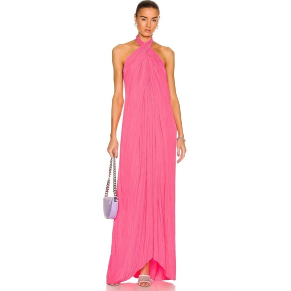 A.L.C. | Dresses | Alc Neon Pink Pleated Dress | Poshmark